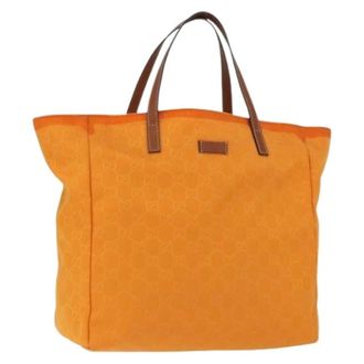 Gucci Pre-owned Vintage Nylon Tote Bag - - Pre-owned - Damen - Orange - ONE SIZE