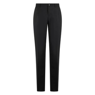 Dolce & Gabbana Schmale Wollhose - - Trousers - Herren - Schwarzk - XL