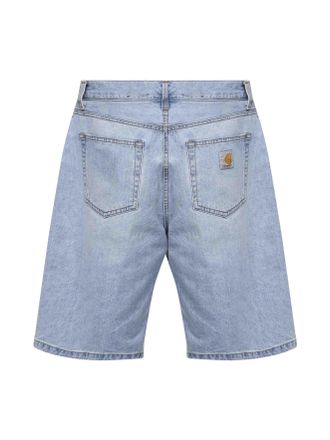 Carhartt Work in Progress Mens Bermuda Shorts Landon Blue Denim Cotton