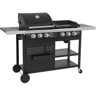 Happy Garden Happy Garden - Barbecue duo au gaz vesuvio - 3 brûleurs + plancha 3 brûleurs