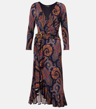 Etro Wickelkleid mit Paisley-Muster