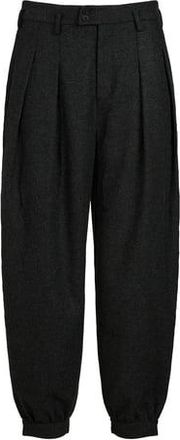 Entire studios Pantalon large &agrave; effet laine