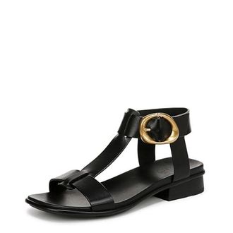 Naturalizer Femme Brandy Sandale à Talon, Cuir Noir, 42 EU Large