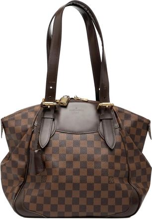 Louis Vuitton Hobo Bags - Damier Ebene Verona MM - Gr. unisize - in Braun - f&uuml;r Damen