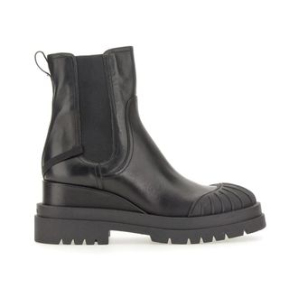 Premiata Italienische Gaucho-Stiefel aus Leder - - Shoes - Damen - Schwarzk - 36 EU