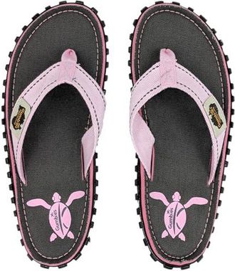 Gumbies Originals Tongs pour femme en matériaux recyclés Semelle profilée fabriquée à partir de pneus de voiture recyclés, semelle intérieure douce en toile d