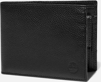 Timberland Faltbare Kennebunk Brieftasche Leder mit M&uuml;nzfach f&uuml;r Herren in Schwarz, Herren, Schwarz