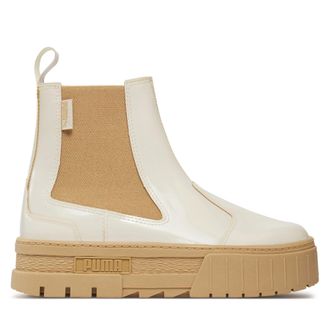 Puma Klassische Stiefeletten Puma Mayze Chelsea Jelly Wns 393626 03 Creme