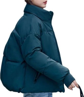 Onsoyours Veste Polaire Double Face pour Femme en Fausse Fourrure Hiver Chaude Manteau en Peluche Veste Parka à Capuche Blouson Deux Côtés B Bleu XXL