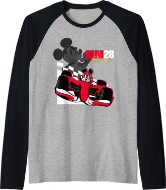 Disney Mickey Mouse Race Car Driver MM28 Racing Raglan