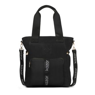Kazar Praktische schwarze Urban-Tasche mit Griffen - - Bags - Damen - Schwarzk - ONE SIZE