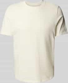 Mc Neal T-Shirt mit geripptem Rundhalsausschnitt