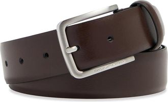 Piquadro Homme, Accessoires, Brun, Taille: ONE Size Ceinture en cuir pleine fleur avec boucle &agrave; ardillon