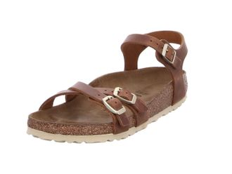 Birkenstock Unisex Kumba Cognac, Waxy Leather Sandal, 36 EU