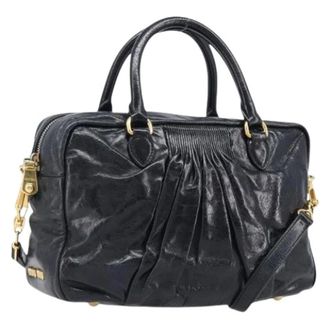 Miu Miu Sac &agrave; main Pre-owned - Femme - Pre-owned - Noir - Taille: ONE Size