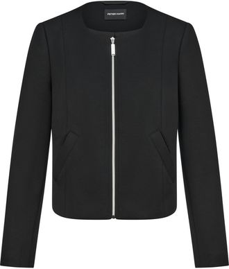 Peter Hahn Jersey-Jacke Peter Hahn schwarz