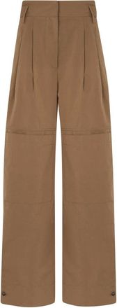Alberta Ferretti Femme, Pantalons, Brun, Taille: 38 FR Pantalon Utilitaire en Coton