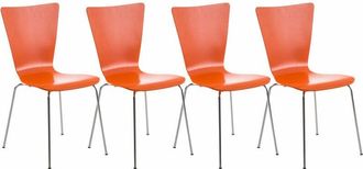 Clp Lot de 4 chaises Aaron Orange