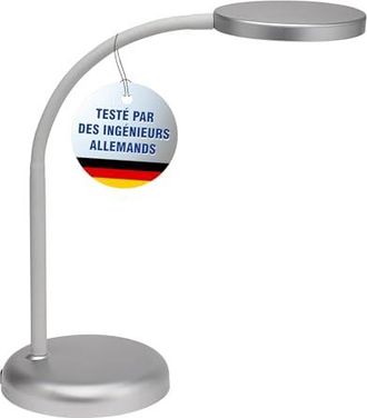 Maul lampe LED MAULjoy | Lampe bureau sur pied stable | Petite lampe de bureau peu encombrante pour la table et le bureau | Lampe flexible avec température
