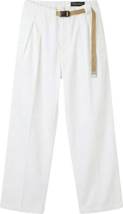 White Sand Femme, Pantalons, Blanc, Taille: 40 FR Pleated Belted Pantalons
