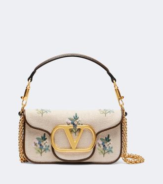 Valentino Garavani Sac Loc&ograve; Small en lin