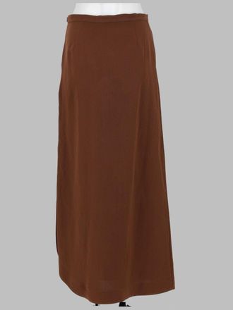 Max Mara Viscose and Linen Canvas Skirt - Brown