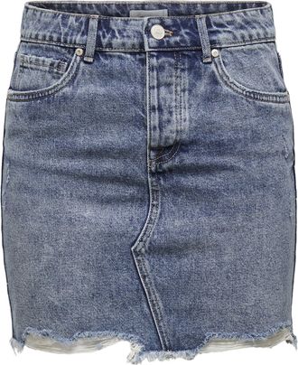 Only NOS Damen onlSKY REG DNM Skirt BB PIM992 NOOS Rock, Blau (Light Blue Denim), (Herstellergr&ouml;&szlig;e: 34)