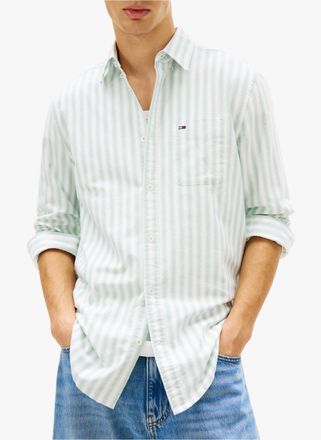 Tommy Hilfiger Chemise col am&eacute;ricain &agrave; rayures en coton