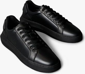 Calvin Klein Ledersneaker in Schwarz