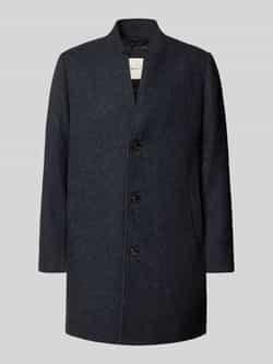 Tom Tailor Denim Regular Fit Wollmantel mit Allover-Muster