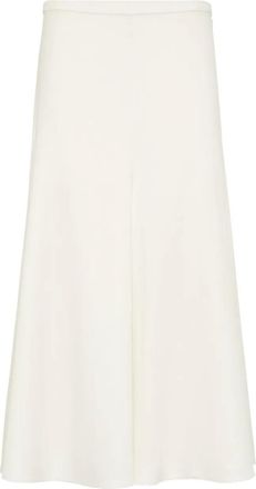 Brunello Cucinelli Midirock in A-Linie - Nude