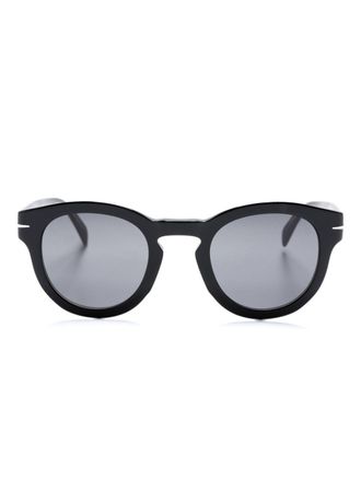 Eyewear by David Beckham Sonnenbrille mit rundem Gestell - Schwarz