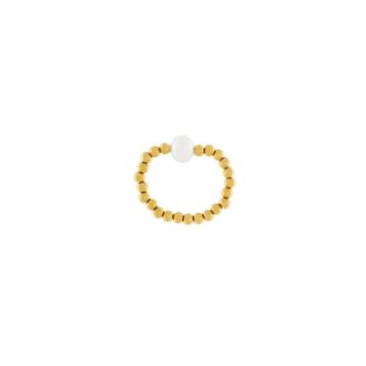Dansk Copenhagen Femme, Accessoires, Jaune, Taille: ONE Size Élégante Bague Étanche en Perle