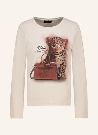 Monari Monari Longsleeve Mit Schmucksteinen weiss