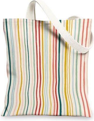 Generic Sac fourre-tout en toile rayé, sacs dépicerie réutilisables et légers, sacs de marché respectueux de lenvironnement 33 x 38,1 cm