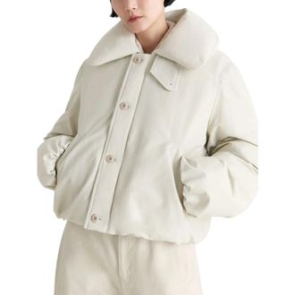 Christophe Lemaire Femme, Vestes, Blanc, Taille: 38 FR Short Puffer Blouson