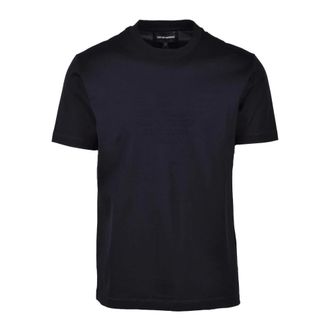Emporio Armani Homme, Tops, Bleu, Taille: 2XL T-shirt en coton