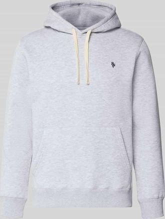 Review Slim Fit Hoodie mit Logo-Stitching