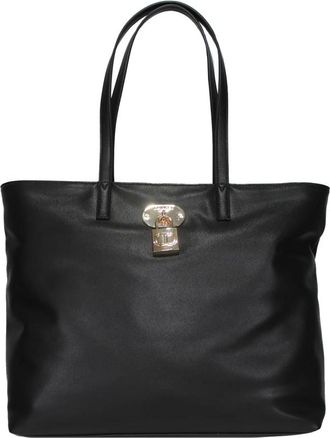 Twinset Femme, Sacs, Noir, Taille: ONE Size Sac à main en similicuir avec logo frontal