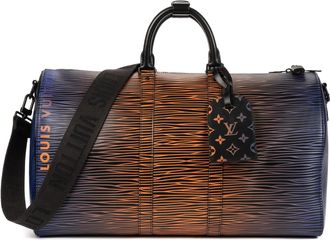 Louis Vuitton Crossbody Bags - Limited Edition Keepall Electric Sun Gradient 50 - Gr. unisize - in Blau - f&uuml;r Damen