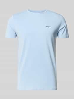 Pepe Jeans London Slim Fit T-Shirt aus Baumwoll-Mix Modell ORIGINAL BASIC 3N