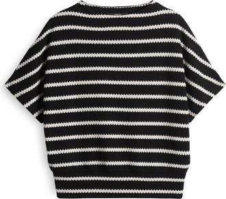 someday Damen Sweatshirt | USALINA Oversize Sweatshirt im Batwing Fit Black, 36