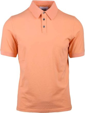Alpha Studio Homme, Tops, Orange, Taille: XL Polo en stretch