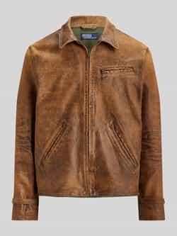 Polo Ralph Lauren Regular Fit Bomberjacke aus Schafsleder