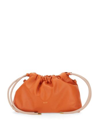 N&deg;21 Womens Eva Leather Bag Orange Lamb Shoulder