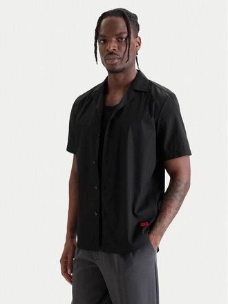 HUGO BOSS Hemd Ellino 50560584 Schwarz Relaxed Fit