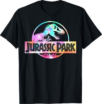 Jurassic Park Full Logo Tie Dye Vibrant T-Shirt