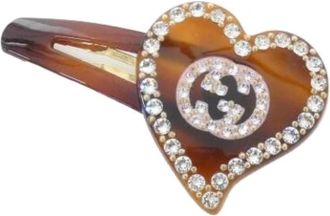 Gucci Pre-owned Vintage Hair clip - Femme - Pre-owned - Brun - Taille: ONE Size