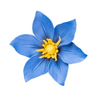 Artibetter 3d Keramik Clematis Wanddekoration Blumen Wandornament f&uuml;r Wohnzimmer Schlafzimmer Au&szlig;endekor