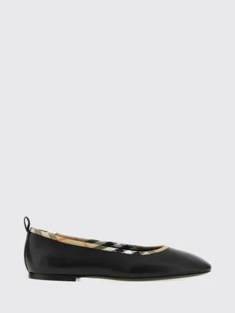 Burberry Ballerines Robin en cuir dagneau avec motif Vintage Check